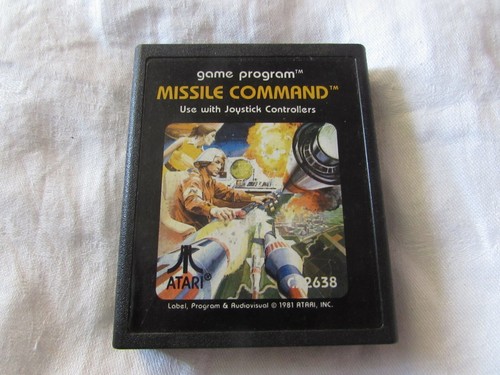 VTG Atari GAME CARTRIDGE Missile Command 1981 video computer arcade CX2638 used | eBay