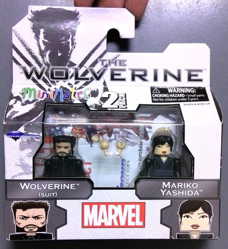 Marvel Minimates Series 52 The Wolverine WOLVERINE (suit) & MARIKO ...