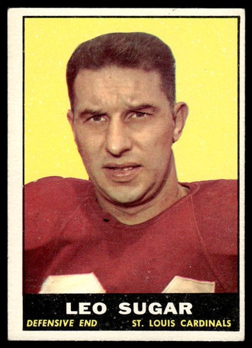 1961 Topps Leo Sugar #119 St. Louis Cardinals Football Card | eBay