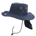 Boonie Cap Fishing Hiking Summer Snap Brim Neck Cover Bucket Flap ...