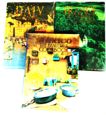 Lot of 3 The Beautiful Cookbook- Italy France Mexico- Large Format ...
