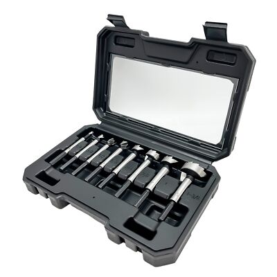 Forstner Bit Set 8Pcs Hex Shank Wood Drill Bits Set with Multi Sided ...