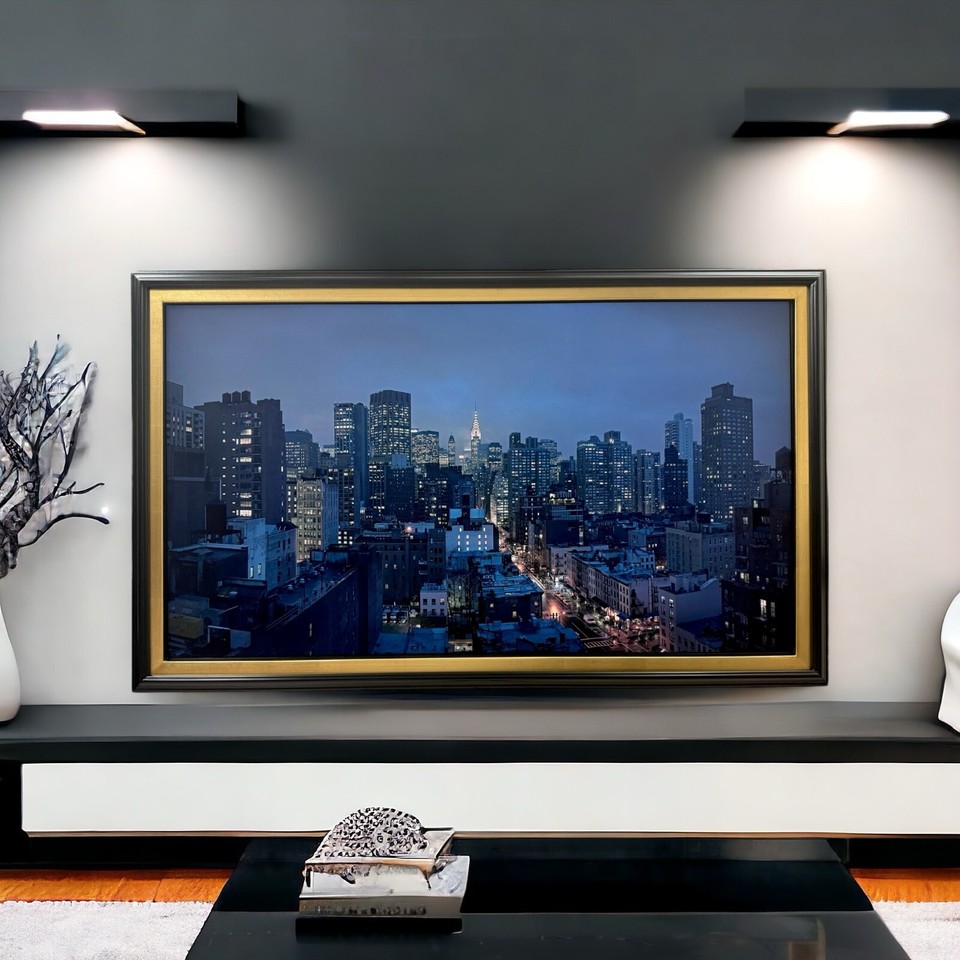 32, 43, 50, 55 inch wood frame for Samsung,The Frame TV, Satin Black W ...