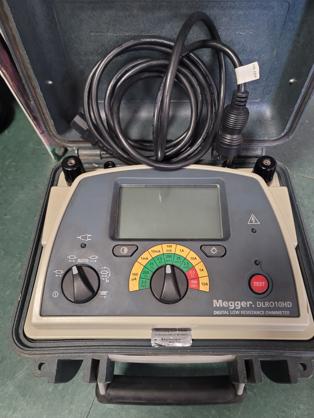 Megger DLRO10HD Digital Low-Resistance Ohmmeter Used / Read Description ...