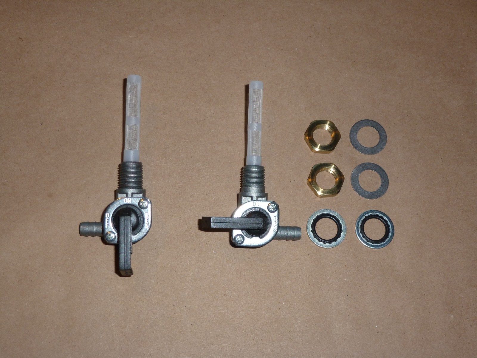 PL Petcock SET COMPLETE Triumph Norton BSA 250 500 650 750 OMG Italy ...