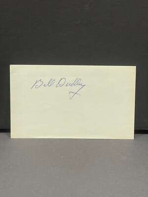 BILL DUDLEY PITTSBURGH STEELERS HOF 1966 SIGNED 3X5 INDEX CARD | eBay