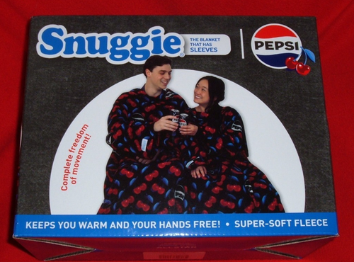 Snuggie Pepsi Wild Cherry Super Soft Fleece Blanket with Sleeves NEW 71 ...