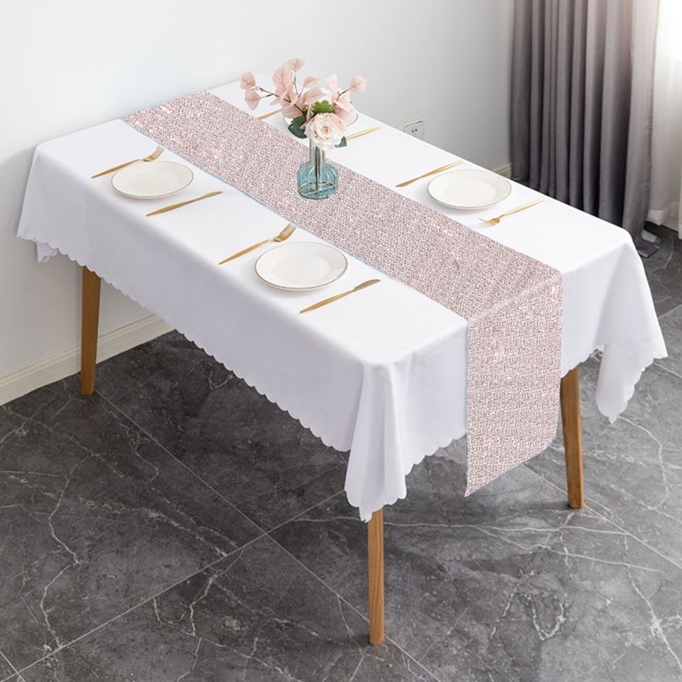 Glitter Table Runner Sequin Table Runners Rectangular Tables Covers ...
