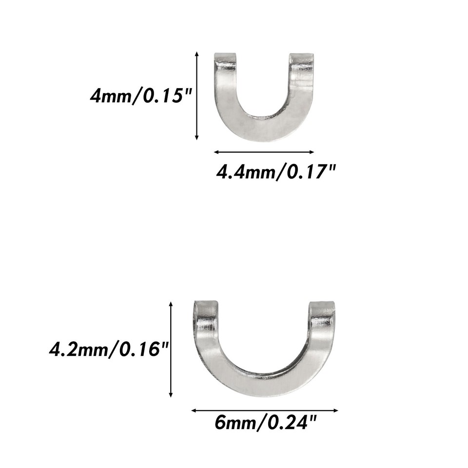 100pcs Fishing Clevis Easy Spin Brass Spinner Clevis for Lures Making ...