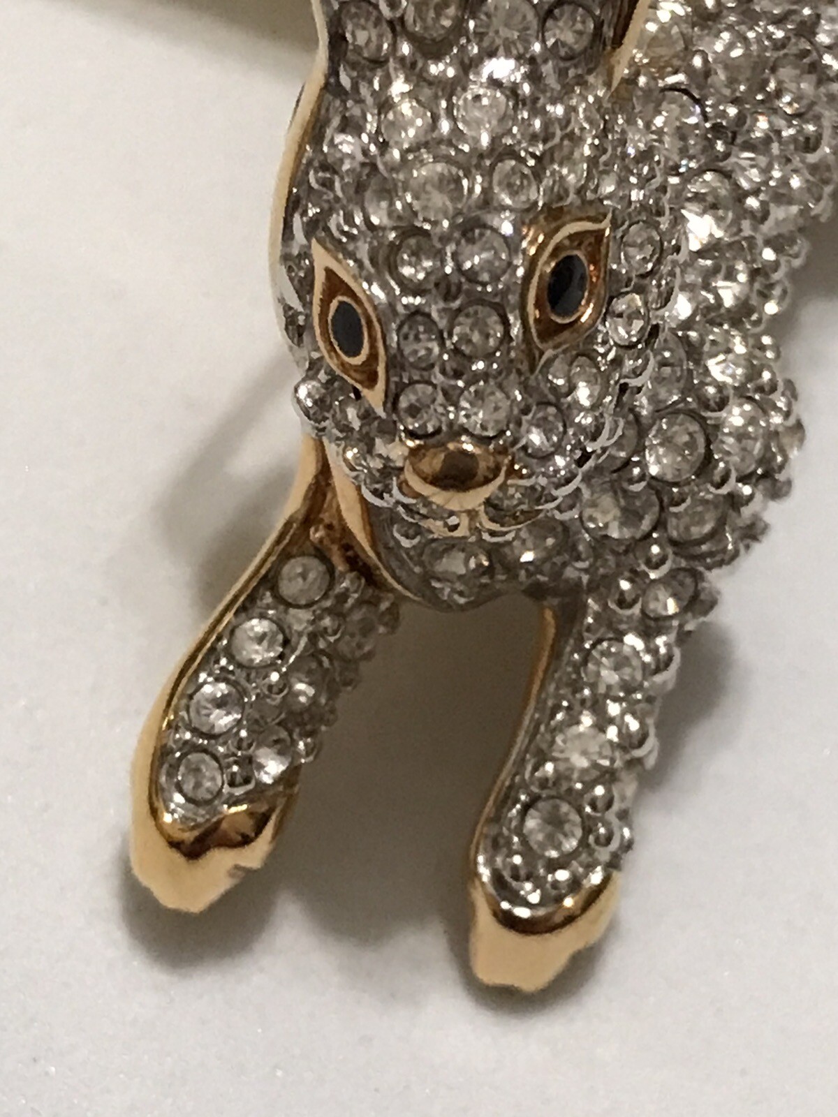 SWAROVSKI BUNNY RABBIT CRYSTAL PIN BROOCH | eBay