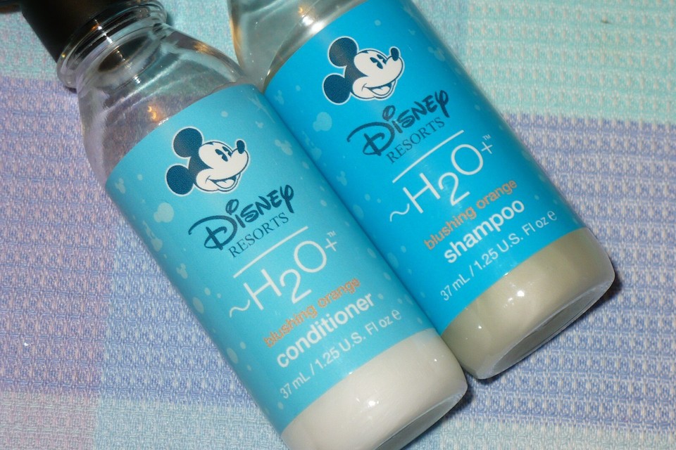 Disney Resort ~ SHAMPOO and CONDITIONER 17 BOTTLE LOT ~ BLUSHING ORANGE ...