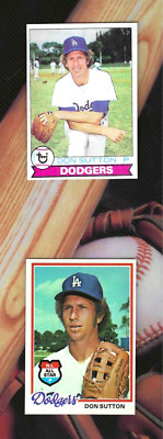 1978 + 1979 Topps Don Sutton # 310 170 Los Angeles Dodgers NM Hall of ...