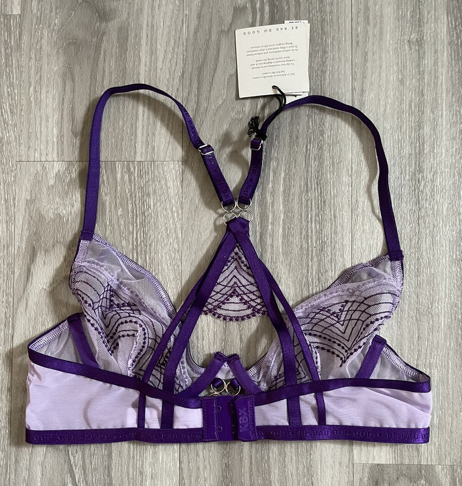 ANN SUMMERS BRA KNICKERBOX THE PHOENIX NON PADDED PLUNGE BRA PURPLE ...