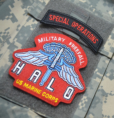 JSOC ELITE WARRIORS MARSOC RAIDERS USMC MILITARY FREEFALL SSI: HALO ...