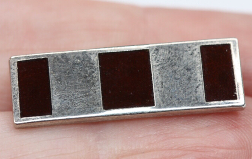 US Navy Warrant Officer Collar Device Military Pin Silver & Enamel Bar ...