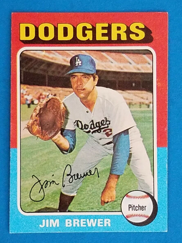 1975 TOPPS BASEBALL #163 JIM BREWER DODGERS EXMT+ | eBay