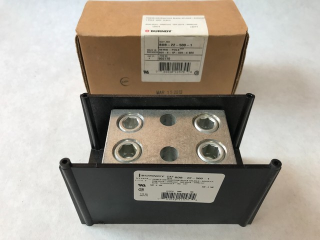 BURNDY Bdb-22-500-1 Power Distribution Block 600v for sale online | eBay
