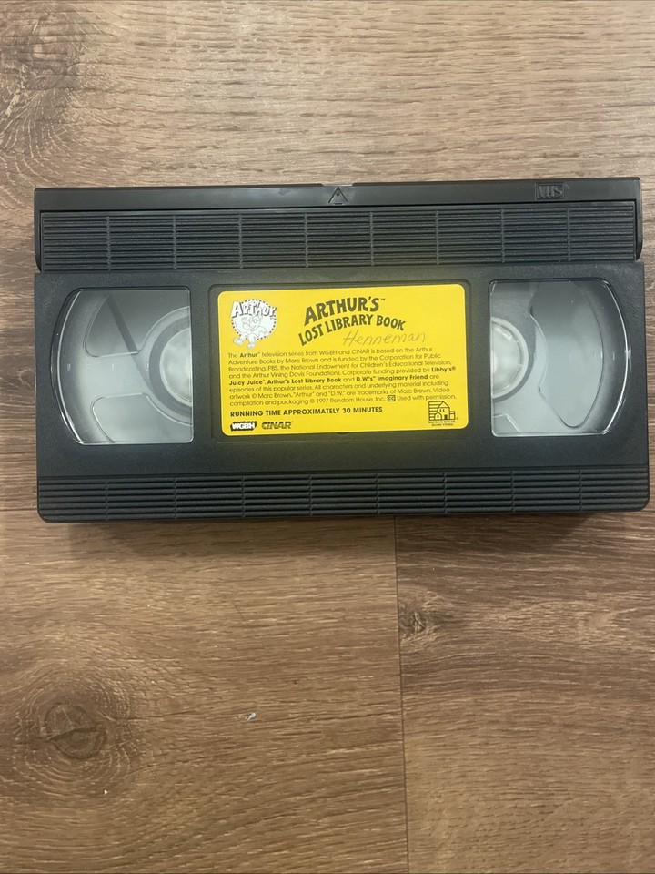 Arthur Lost Library Book VHS PBS Kids Marc Brown Children’s Cartoon ...