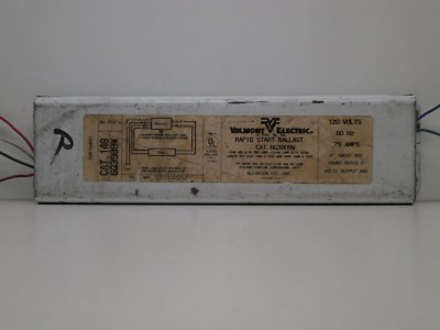 Valmont 8G3909W Fluorescent 120V Sign Ballast for (1) T12/HO Lamp 2-4ft ...