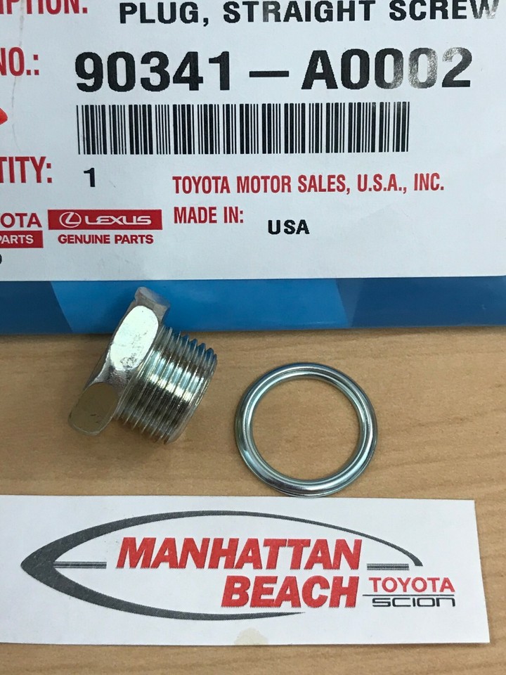 NEW GENUINE TOYOTA REAR AXLE FILL PLUG & GASKET SET | eBay
