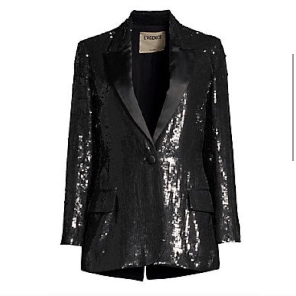 L’Agence Neval Sequins Blazer. NWT. Size 0. Retail- $1250 | eBay