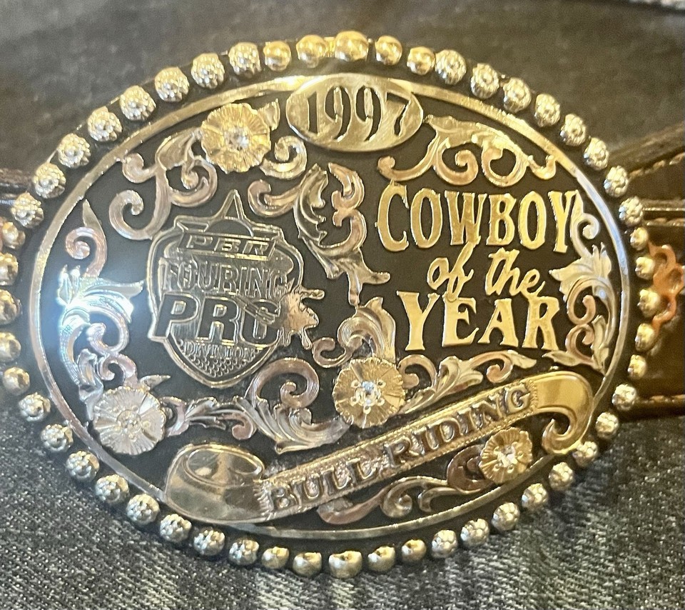 rodeo trophy buckles PBR Bullriding | eBay