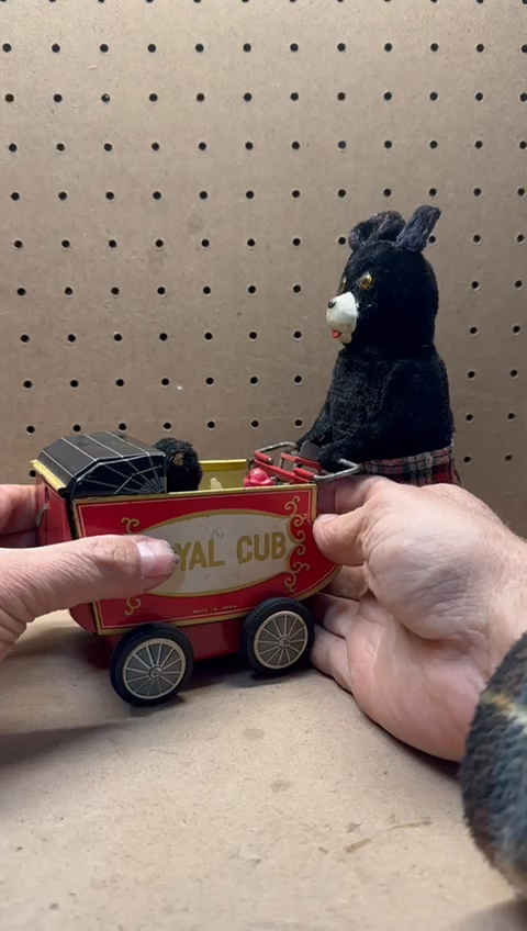 Rare Vintage BEAR ROYAL CUB Battery Operated Tin Toy 1950’s | eBay