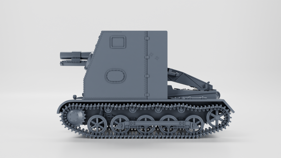 Wargame3D Miniature WW2 German 15 cm sIG 33 auf Panzer I Ausf B Tank ...