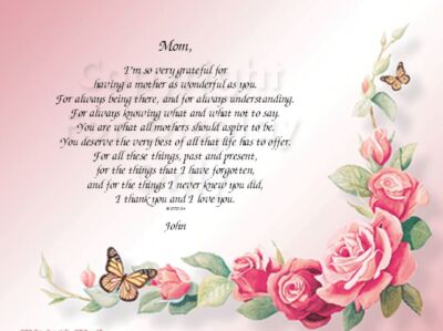 Mother I am so Very Grateful Sentimental Personalized Gift Print Mother ...
