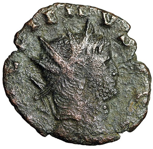 NICE PORTRAIT Roman Coin w COA Gallienus in Radiate Spike King Crown ...