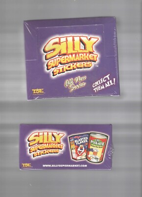 SILLY SUPERMARKET BOX OF 24 PKS PER BOX WACKY PACKAGES TRADING CARD ...