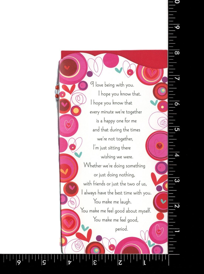 Romantic VALENTINE'S DAY Card, Love Being With You by Hallmark Between ...