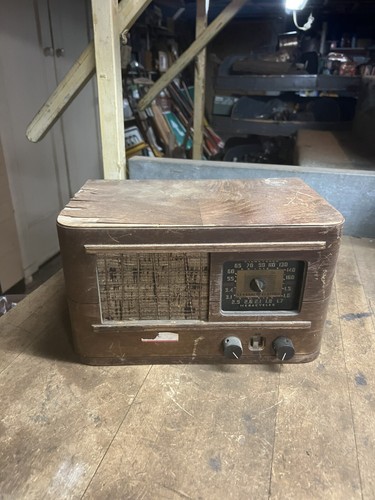 Vintage Rare Superheterodyne GE General Electric HJ612 Tube Radio Wood ...