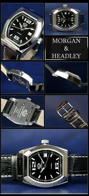 Men's Watch Automatic Stainless Steel with Eta-2824-2 Tonneau Morgan ...