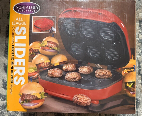 Nostalgia Electrics~All League Sliders~Mini Burger Maker~Makes 6 ...