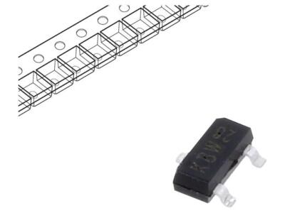 10X BCV72,215 Transistor: NPN bipolaire 60V 0,1A 250mW SOT23,TO236AB ...