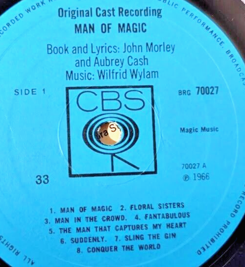 MAN HOUDINI OF MAGIC ORIGINAL CAST VINYL ALBUM BRG 70027 | eBay