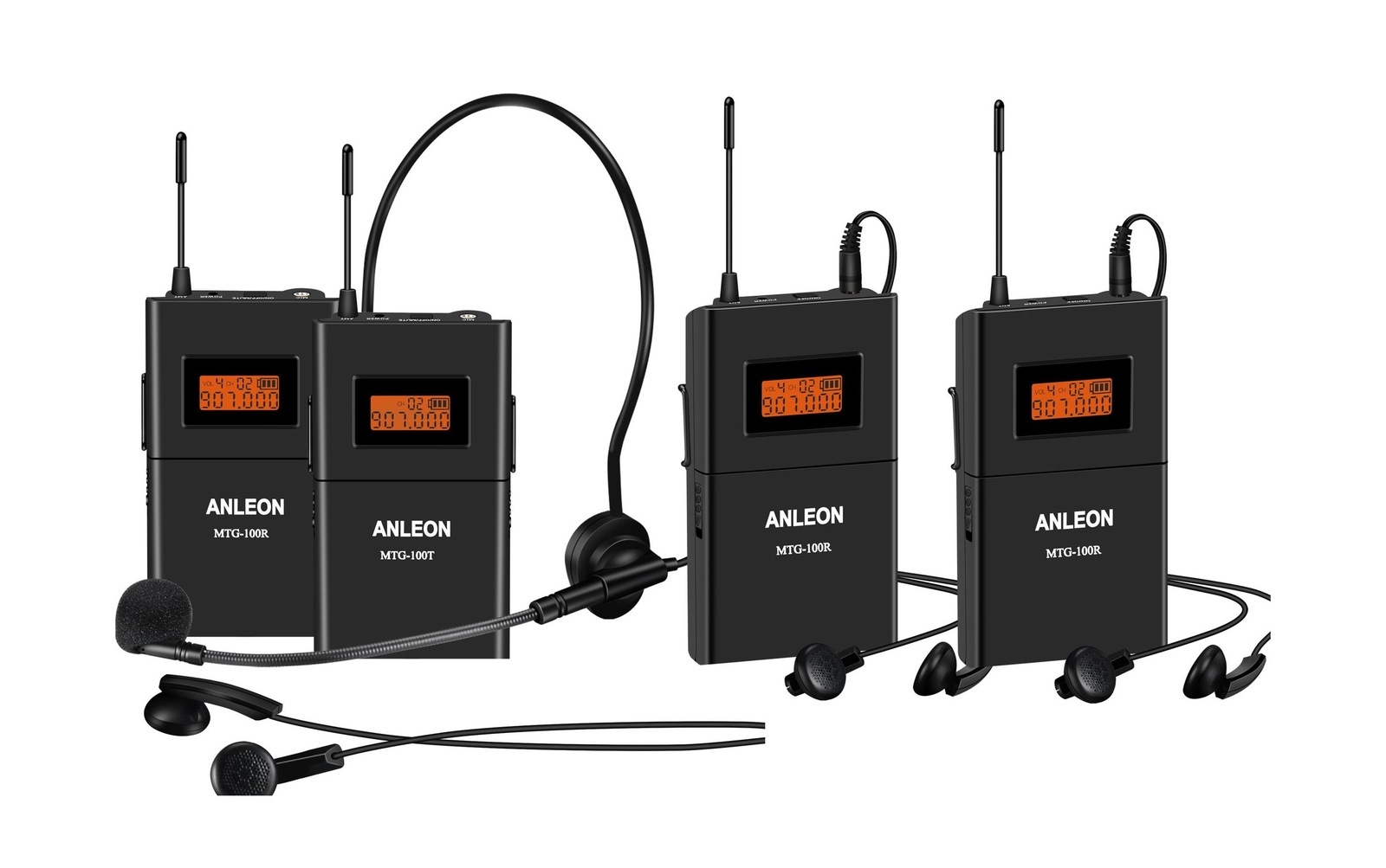 ANLEON MTG-100 Digital Wireless Tour Guide Language Interpretation ...