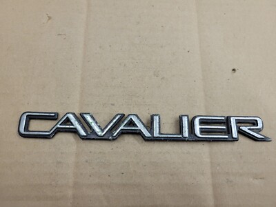 Chevy OEM Cavalier 8 5/8" Chrome Black Plastic Emblem Badge Logo ...