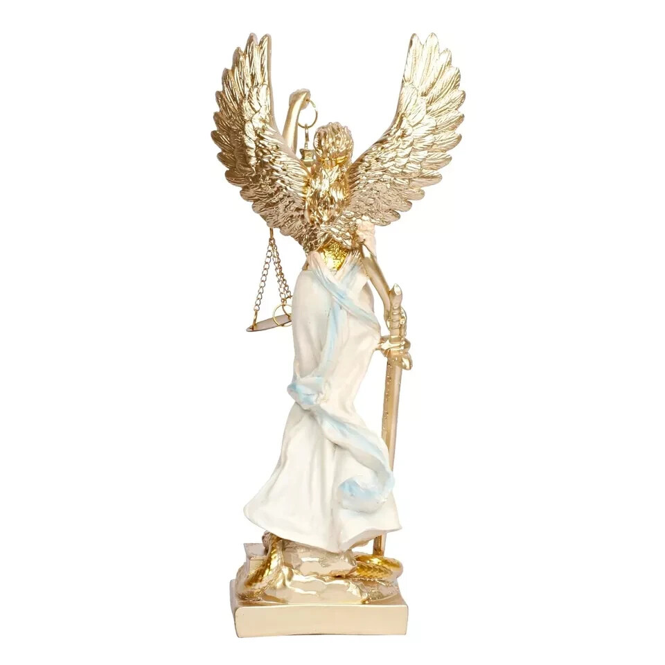Polyresin Blind Folded Egyptian Angel Justice Law Lady Idol Statue ...