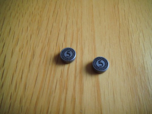 Lego 2 x 17968 (98138) Flat Silver Tile 1x1 Round with 5 Coin (6078241 ...