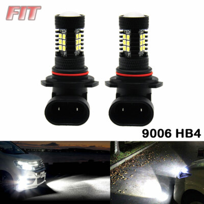 2pcs 9006 HB4 6000K White LED Power 80W Fog Light LED Driving Bulbs ...