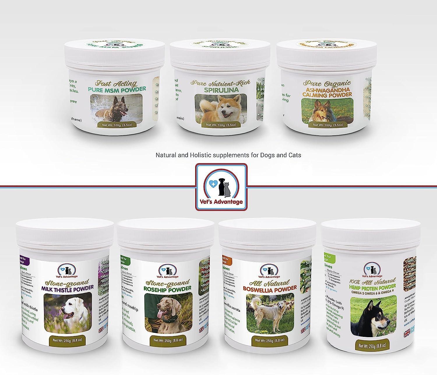 Vet's Advantage - Milk Thistle Powder for Dogs - Liver Health ...