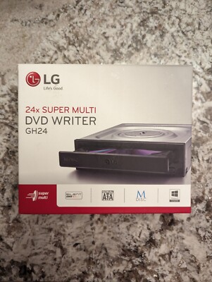 LG Super-Multi 24x Internal DVD±RW/CD-RW Drive - Black (GH24NSB0) | eBay