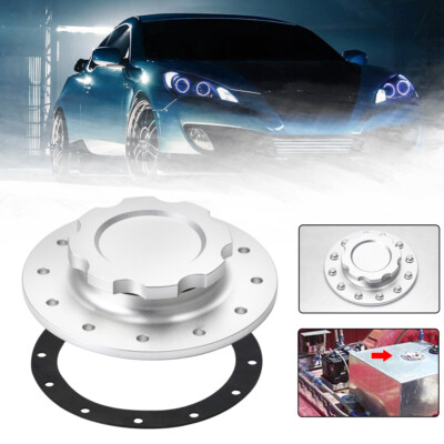 12 Bolt Twist On Filler Neck Cap 3'' Billet Fuel Cell Flush Tank Cap ...