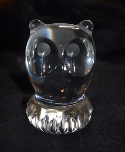 VINTAGE SPODE CRYSTAL OWL SIGNED WITH LOGO ON BOTTOM | eBay