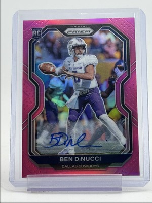 BEN DINUCCI 2020 PANINI PRIZM ROOKIE AUTOGRAPH PINK RC AUTO Q1024 | eBay