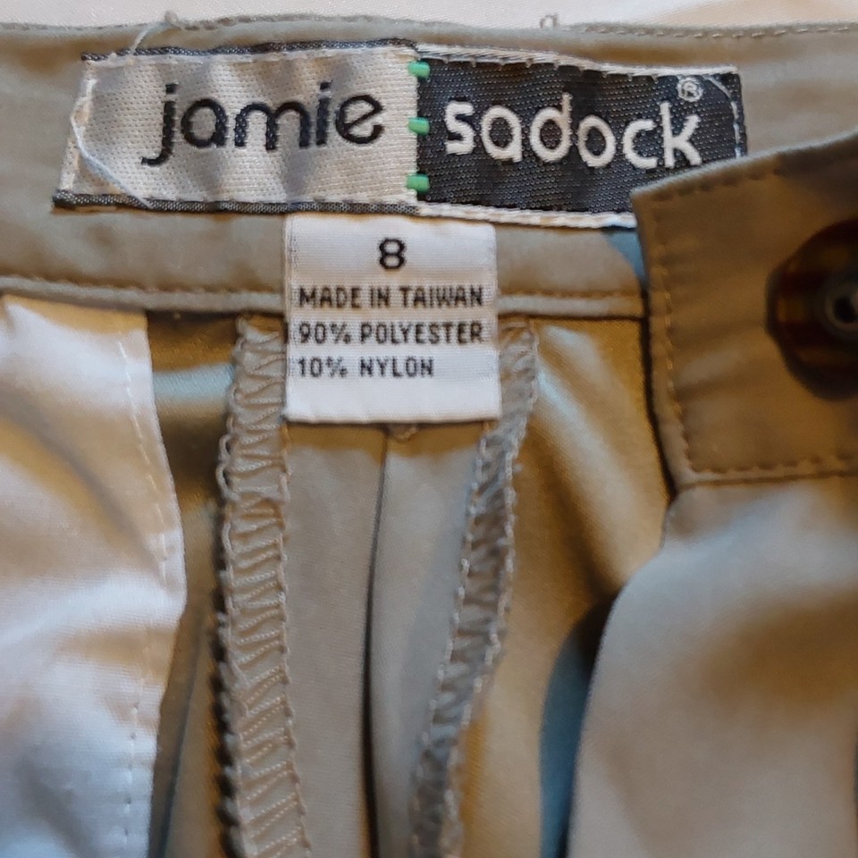 Jamie Sadock Women's Bermuda Khaki Stretch Golf Shorts Pockets High ...