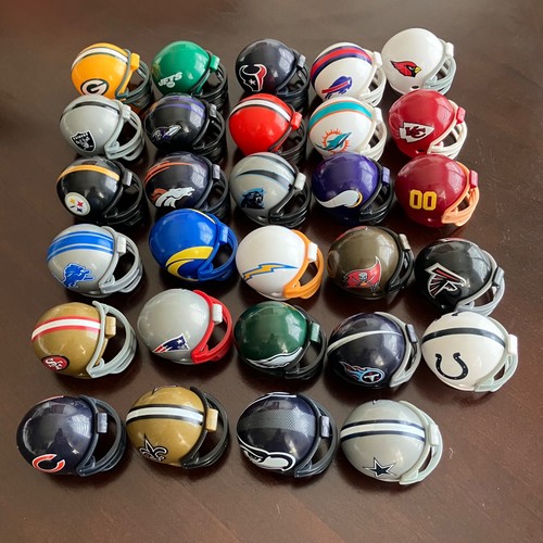 Lot of 27 Riddell Mini Plastic NFL Teams Helmets 2019 + 2 from 2021 | eBay