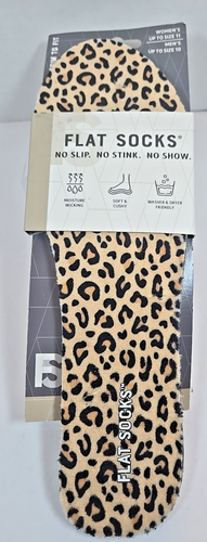 NWT Flat Socks Womens No Slip No Stink No Show Shoe Inserts Liners Trim ...